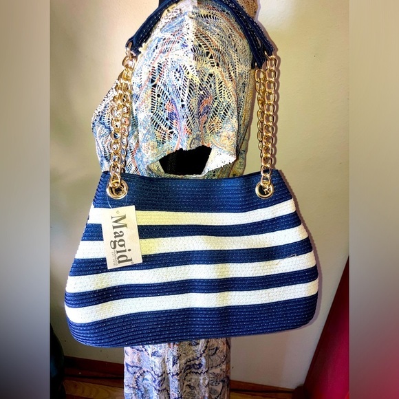 Magid | Bags | Nwt Magid Womens Adult Paper Straw Beach Handbag With ...